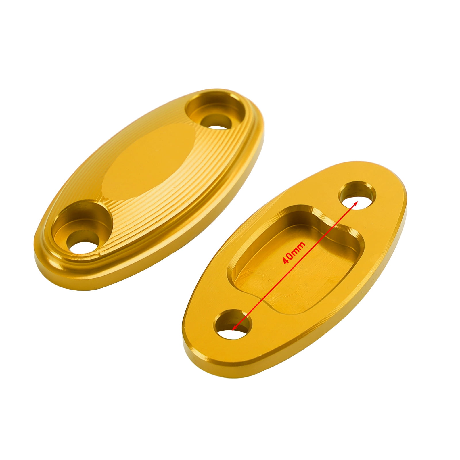 Gold mirror delete blanking block off plates fits Honda CBR650R CBR650F ...
