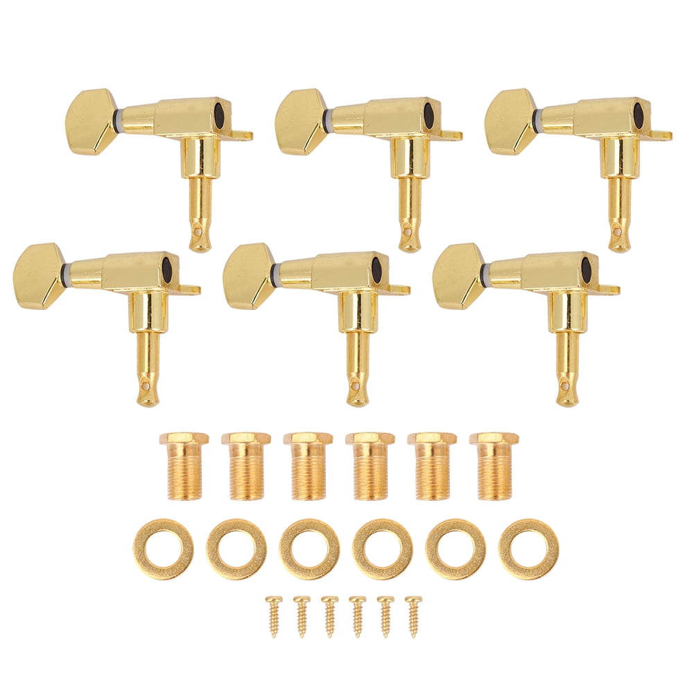 Gold plated 10 Strings Guitar String Tuning Pegs Square Head Guitar ...