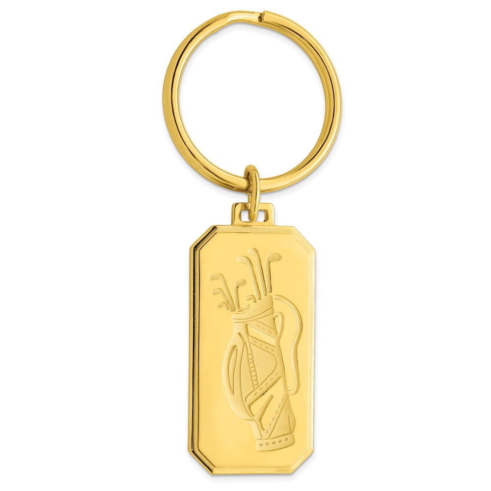 Gold-plated Kelly Waters Golf Bag Key Ring QGL8726 - Walmart.com