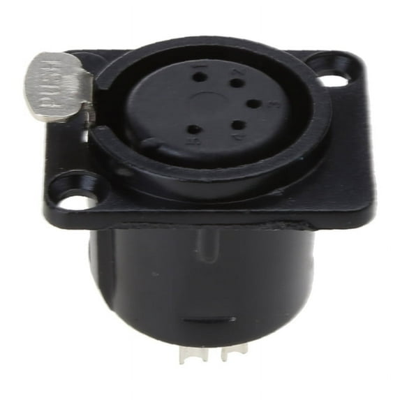 Gold-plated XLR-F Audio Speaker Microphone Socket Connector for DMX ...