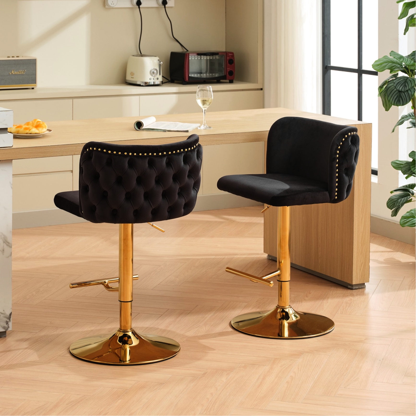 Gold-plating Base, Hand-made Pull-ups, Foam Filled - Comfortable Bar ...