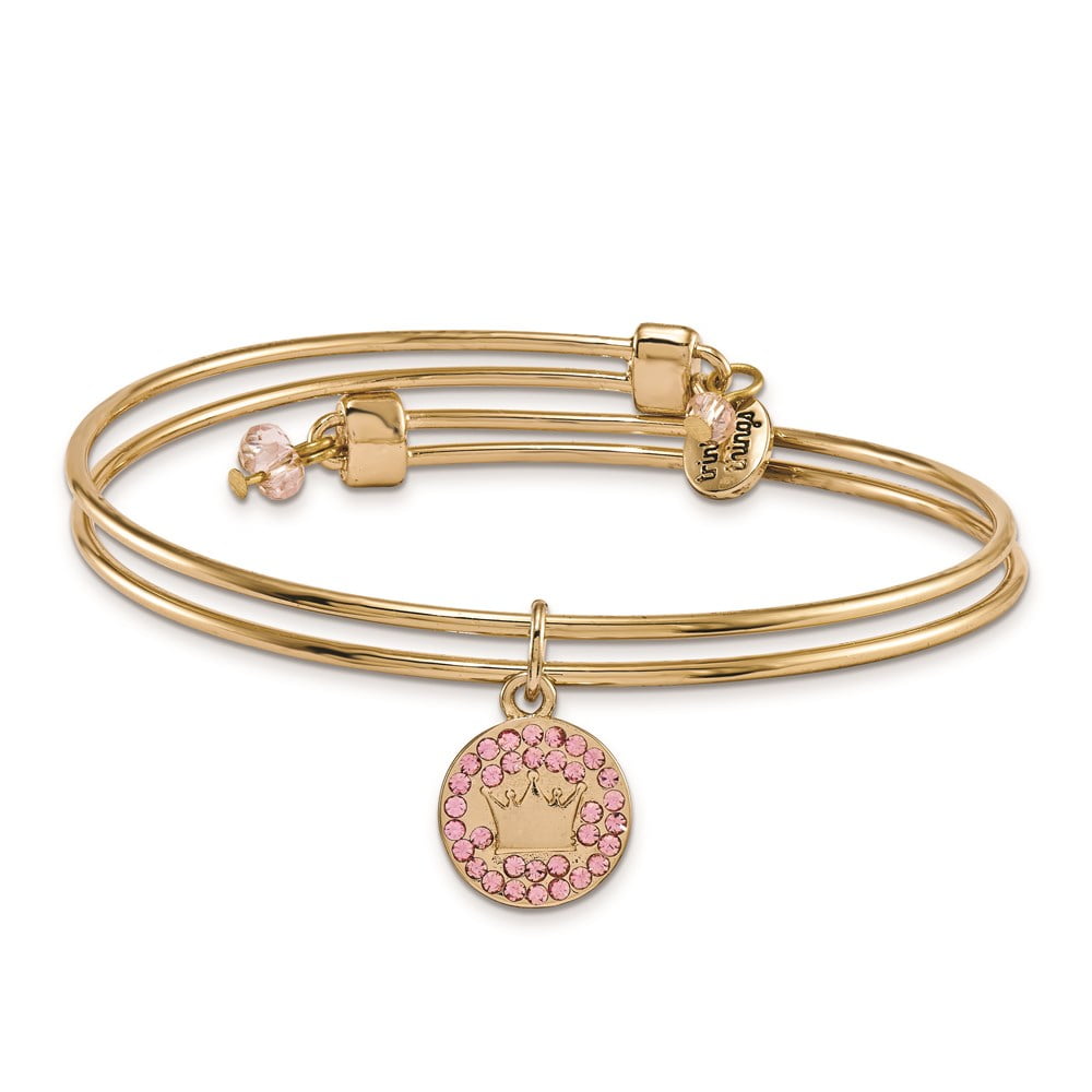 Gold-tone Trinky Things It's a Girl Pink Bracelet/Card - Walmart.com