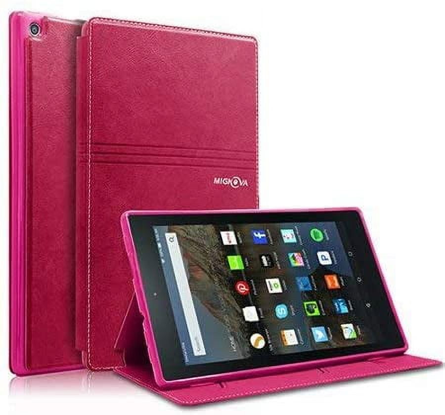 GoldCherry for Amazon Fire HD 8 Tablet Case, Folio PU Leather Stand ...