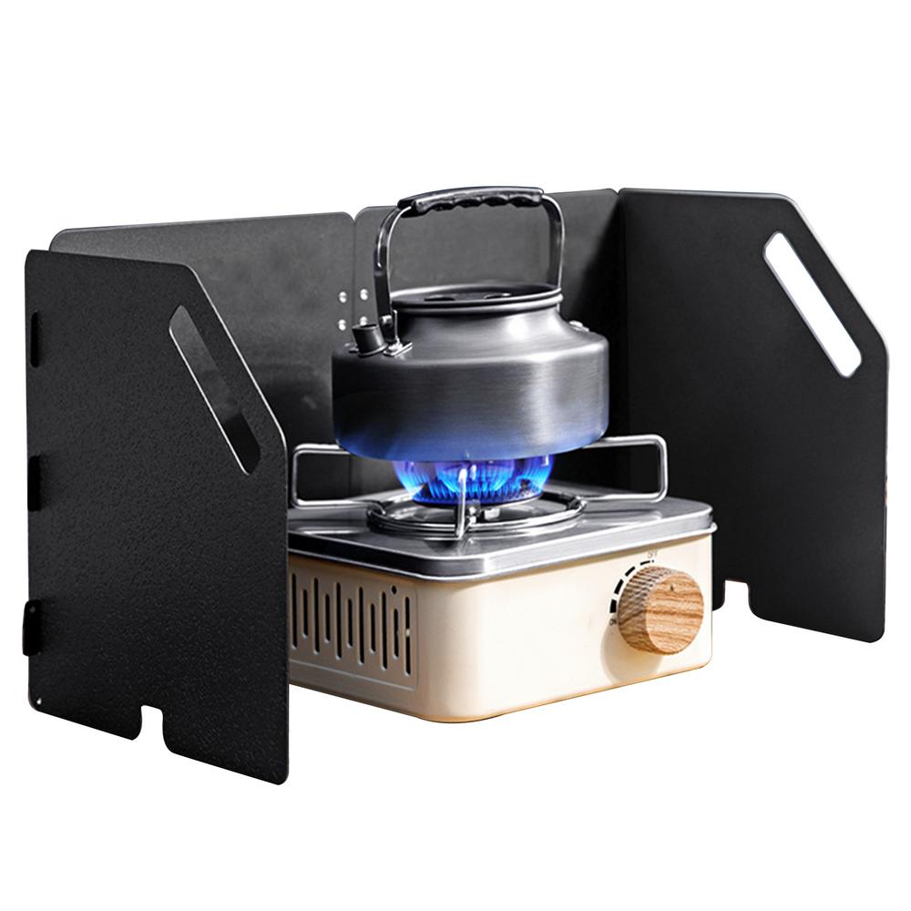 GoldCister Camping Stove Windshield Folding Outdoor Stove Windshield ...