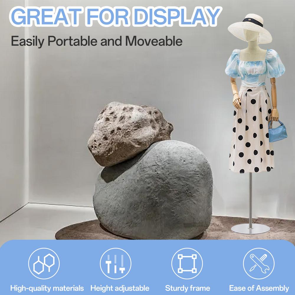 GoldCister Clothing Mannequin Female Detachable Female Mannequin Dress ...