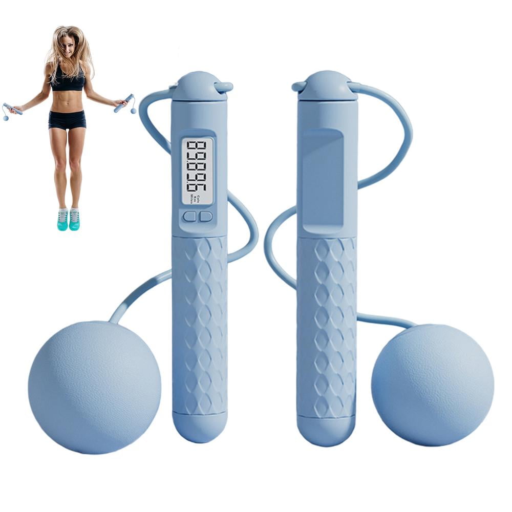 GoldCister Cordless Jump Rope LED Display Jump Rope With Ball Cordless ...