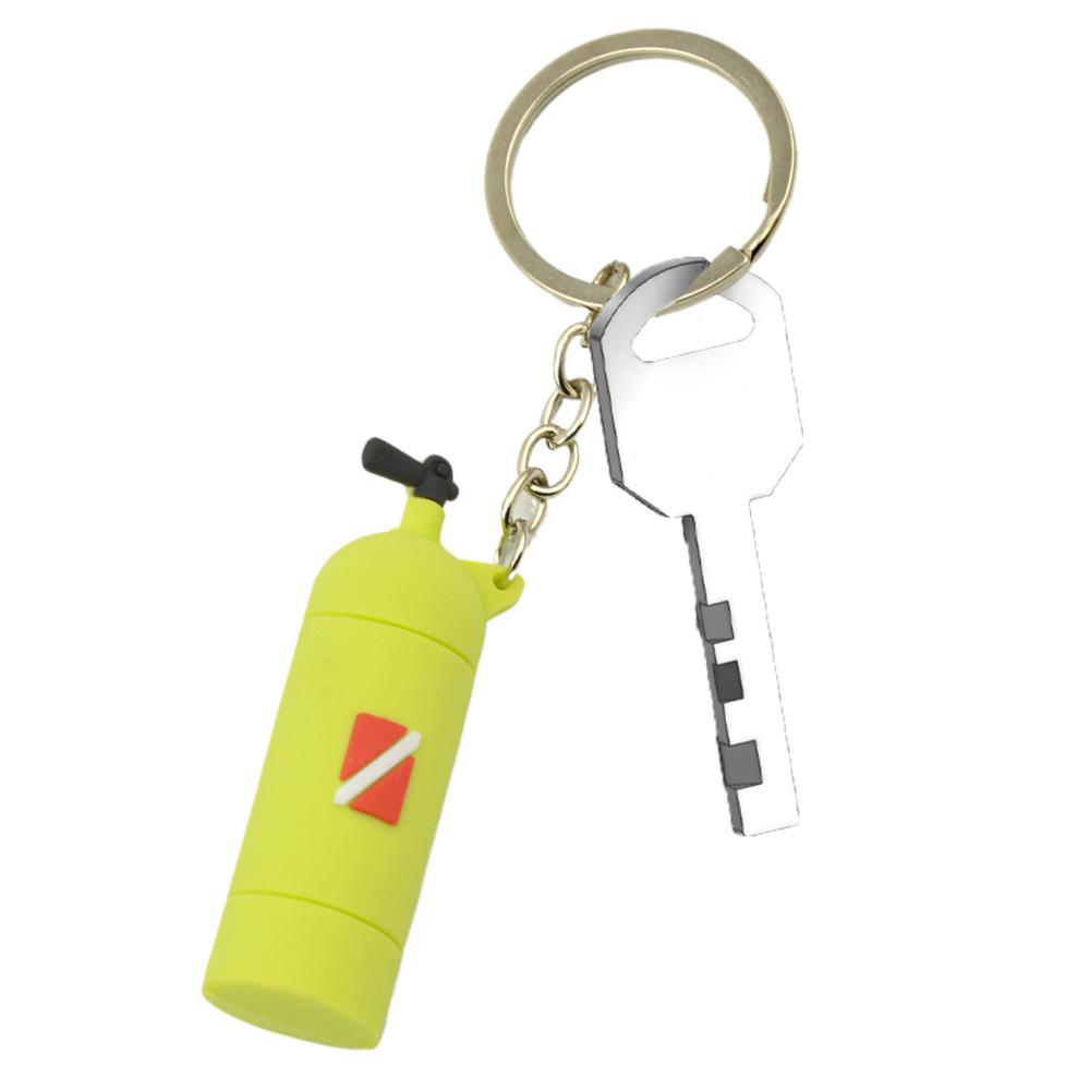 GoldCister Diving Key Chain Air Cylinder Shape Silicone Small Scuba Air ...