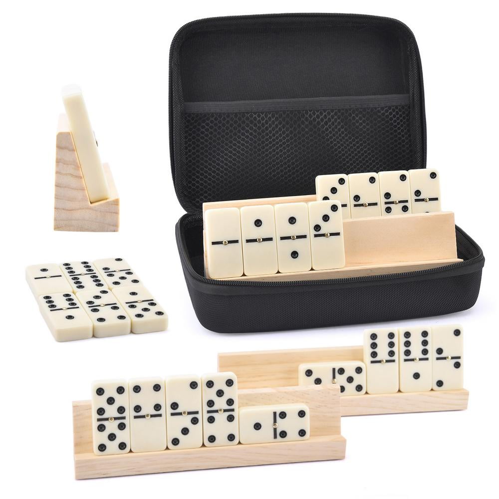 GoldCister Dominoes Set for Adults Vintage Domino Game Complete with ...