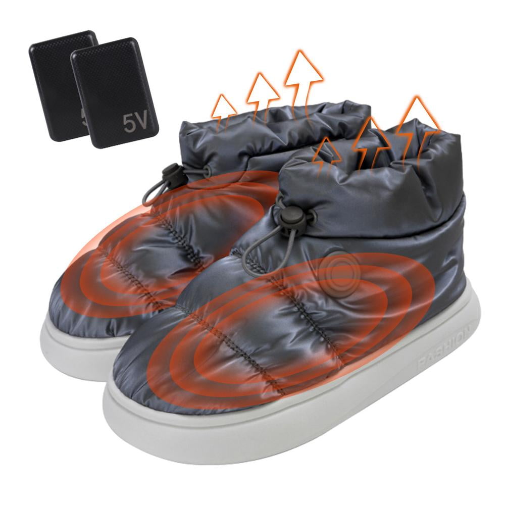 GoldCister Heated Boots Portable Foot Warmer Winter Heated Shoes For ...
