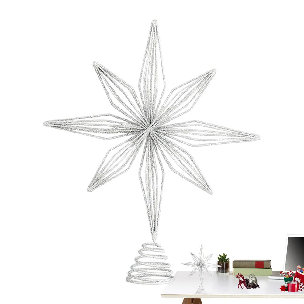 GoldCister Lighted Star Tree Topper Christmas Tree Topper Star Ornament ...