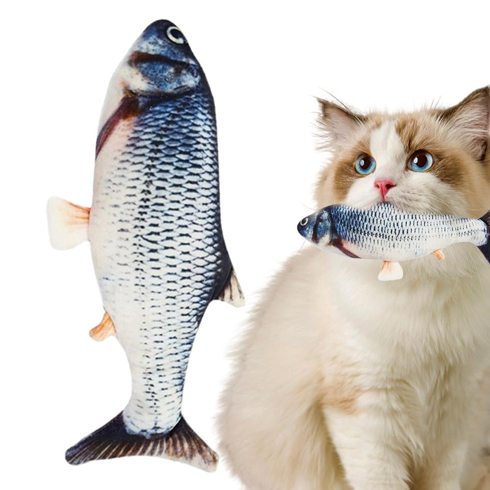 GoldCister Moving Fish Cat Toy Rechargeable Moving Fish Toy Simulation ...
