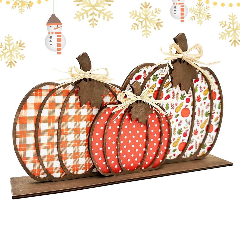 GoldCister Pumpkin Tabletop Decor Thanksgiving Tabletop Ornament Fall ...