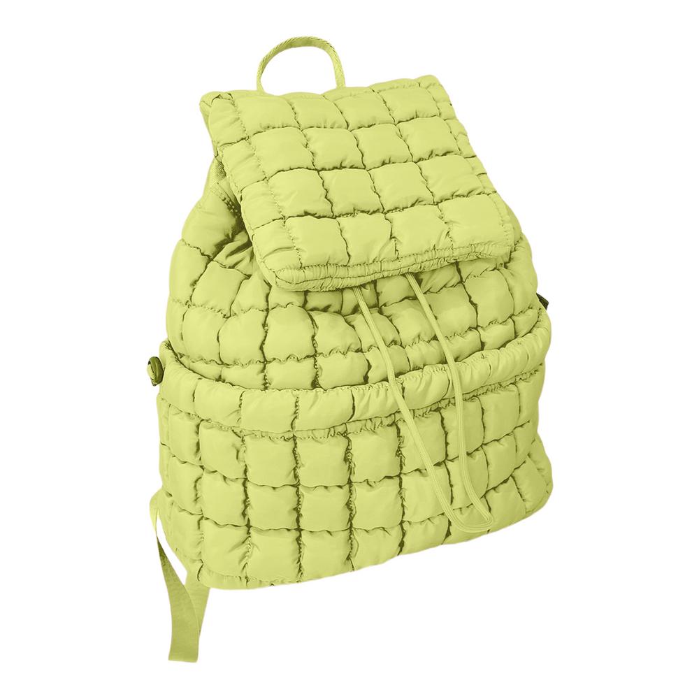 GoldCister Quilted Backpack Nylon Puffy College Backpack Lightweight ...