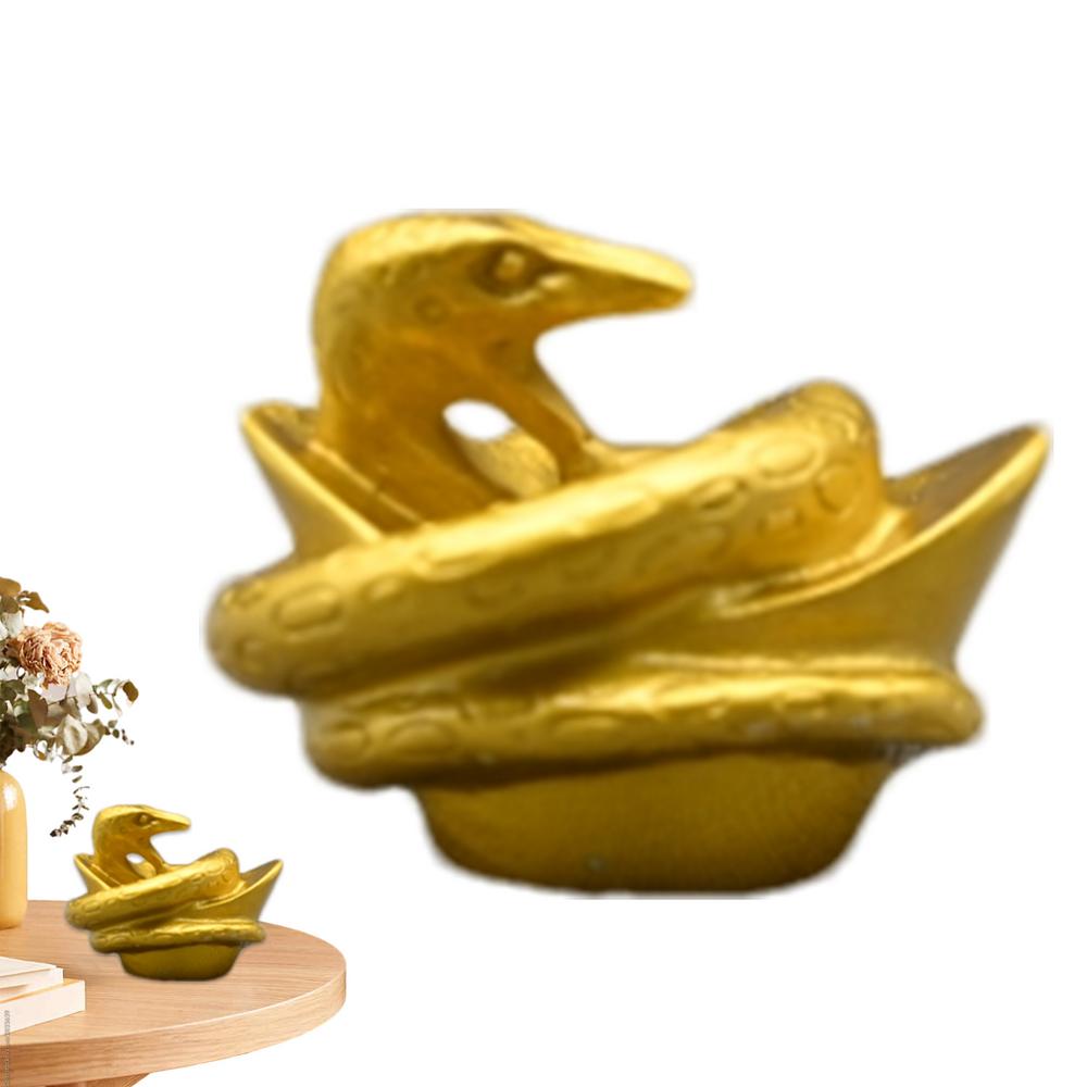 GoldCister Resin Snake Figure Resin Snake Statue Home Decoration ...