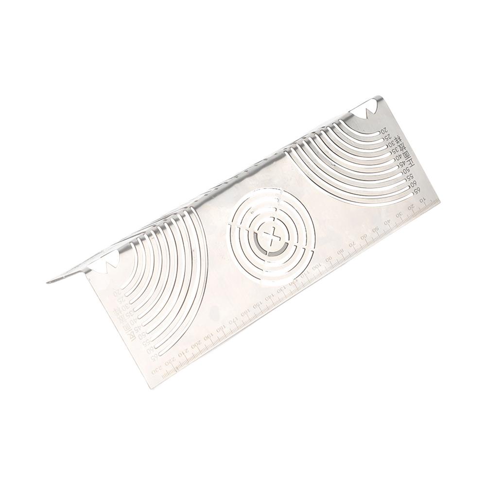 GoldCister Square Steel 90 Arc Angle Marking Ruler Scriber Right Angle ...