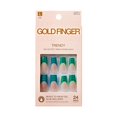 GoldFinger 24 Pcs Press On Nails, Long Square Fake Nails, Blooming ...