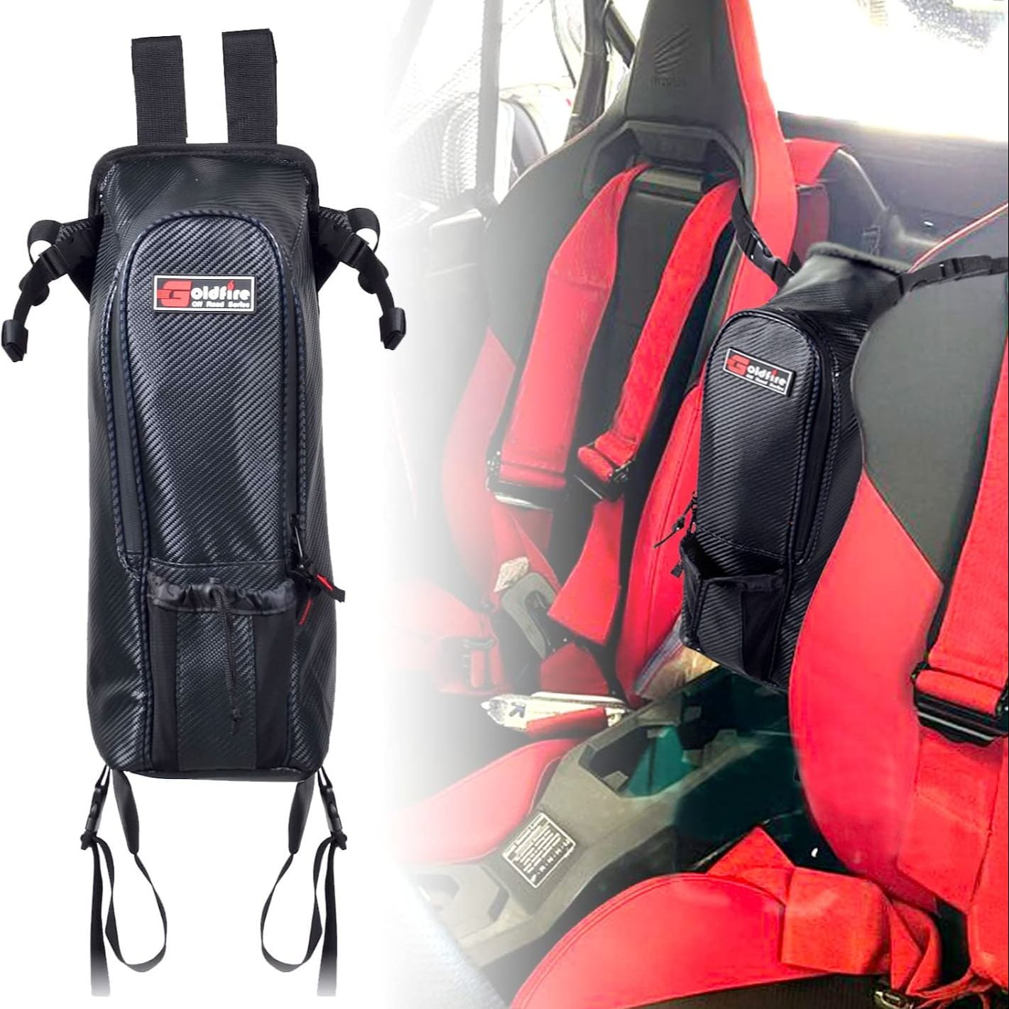 GoldFire Teryx KRX 1000 Bags UTV Storage Accessories Offroad Universal Center Seat Bag For ...