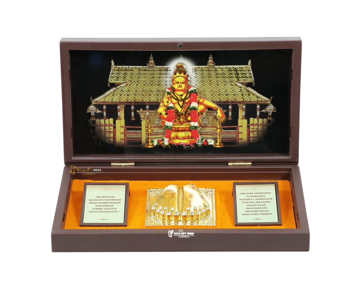 GoldGiftIdeas 24K Gold Plated Ayyappa Swamy Photo Frame With Charan ...