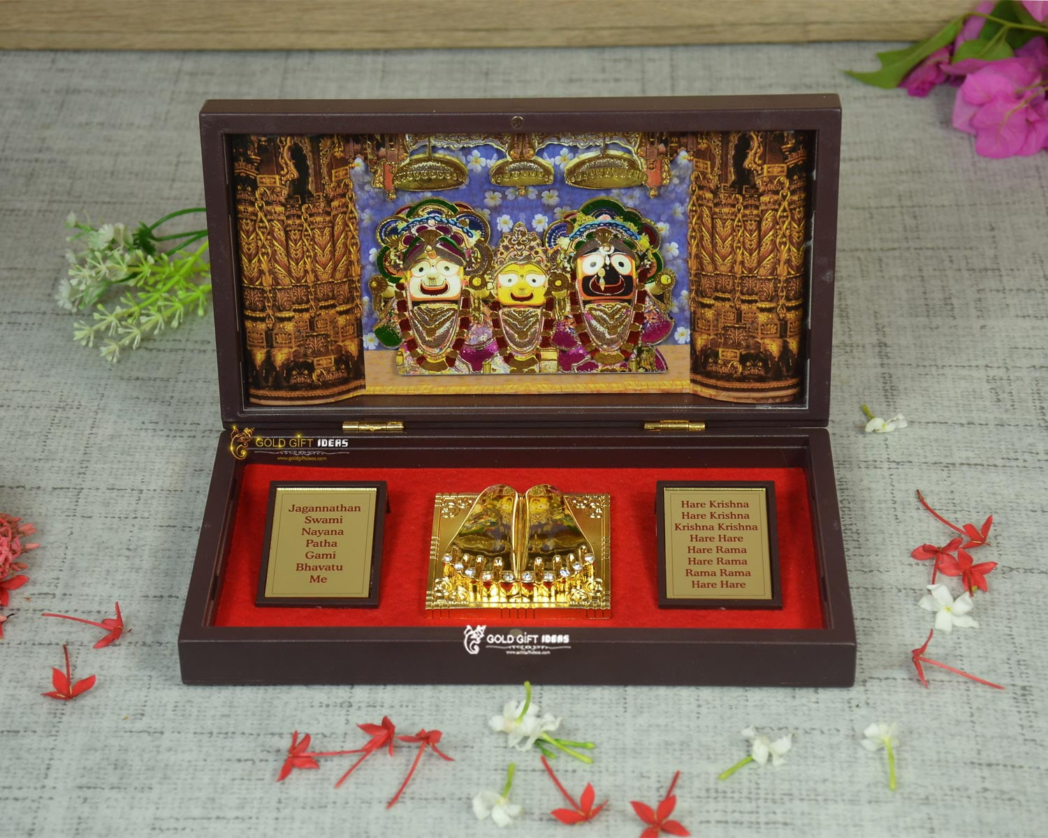GoldGiftIdeas 24K Gold Plated Shree Jagannath Puri Photo Frame with ...