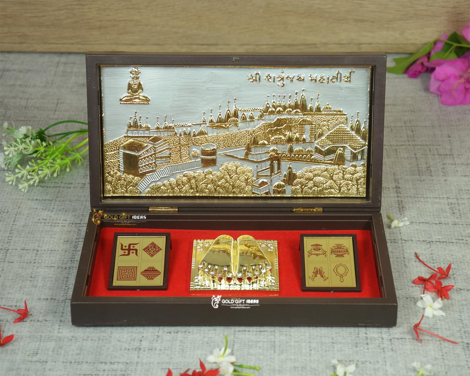 GoldGiftIdeas 24K Gold Plated Shree Satrunjay Mahatirth Photo Frame ...