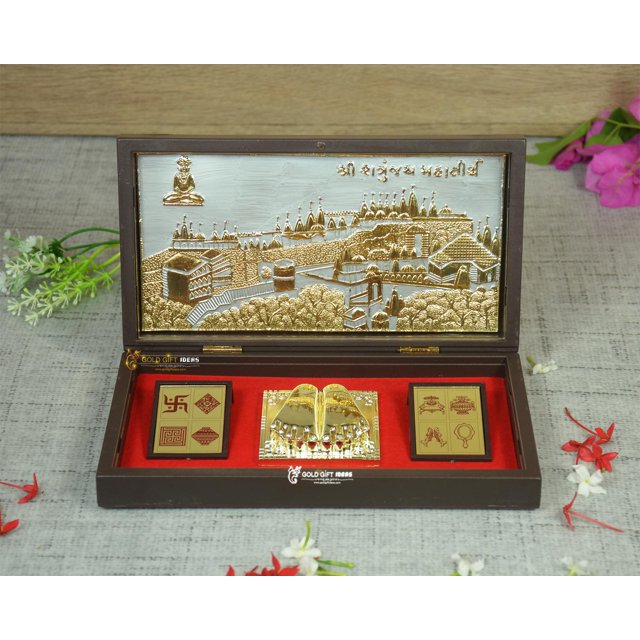 GoldGiftIdeas 24K Gold Plated Shree Satrunjay Mahatirth Photo Frame ...