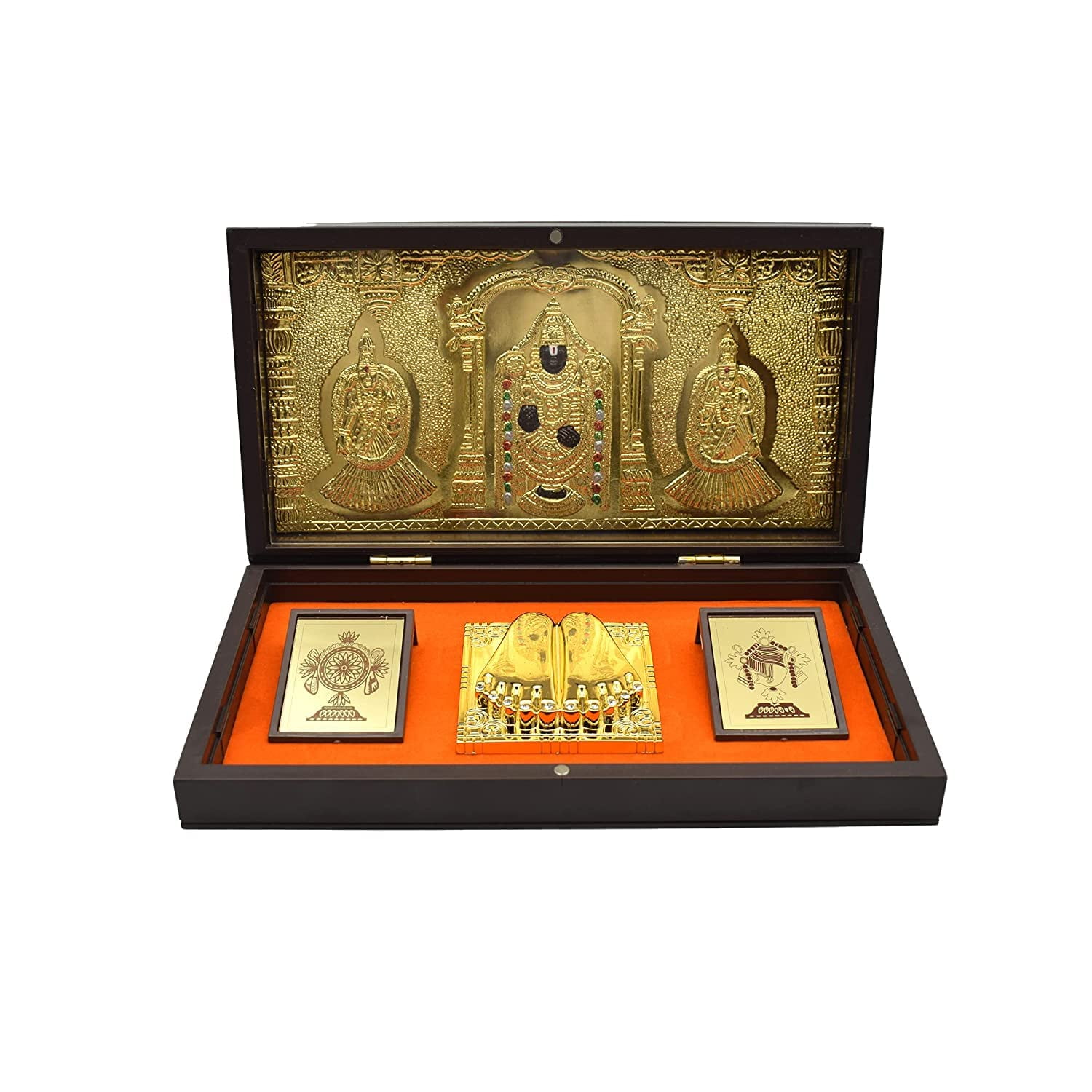 GoldGiftIdeas 24K Gold Plated Tirupati Balaji and Padmavathi Lakshmi ...