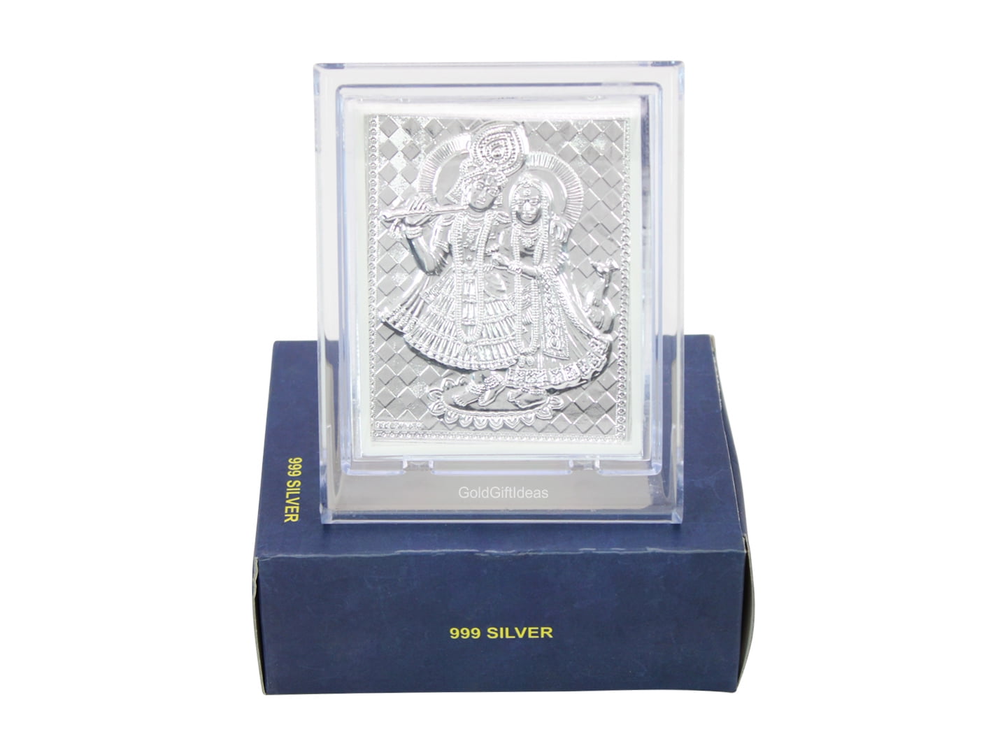 GoldGiftIdeas 999 Pure Silver Radha Krishna Photo Frame for Gift ...