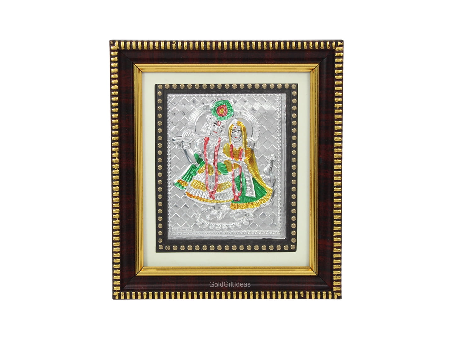 GoldGiftIdeas 999 Silver Radha Krishna Photo Frame for Home, Return ...