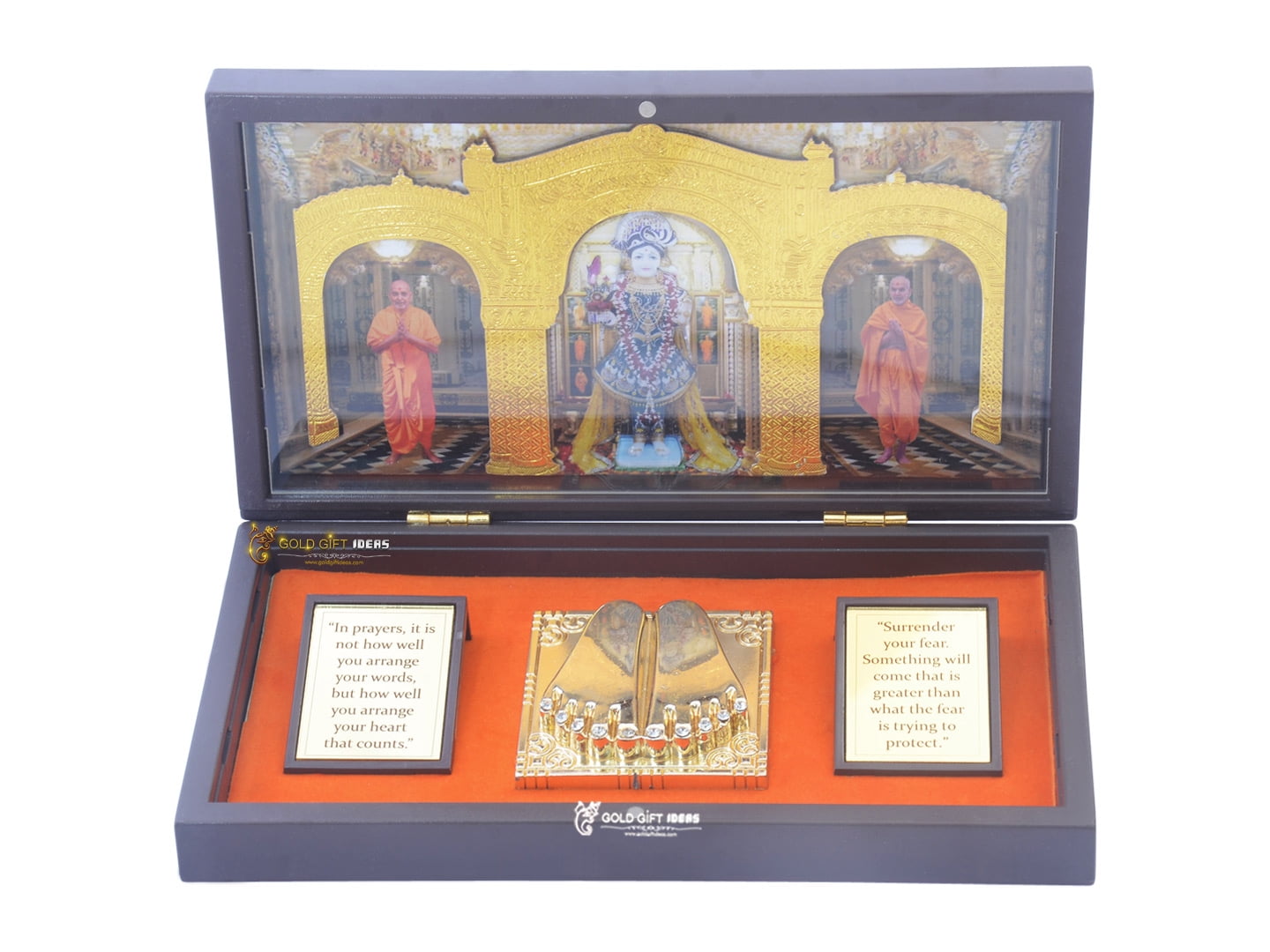 GoldGiftIdeas Decorative Swaminarayan Photo Frame with Charan Paduka ...