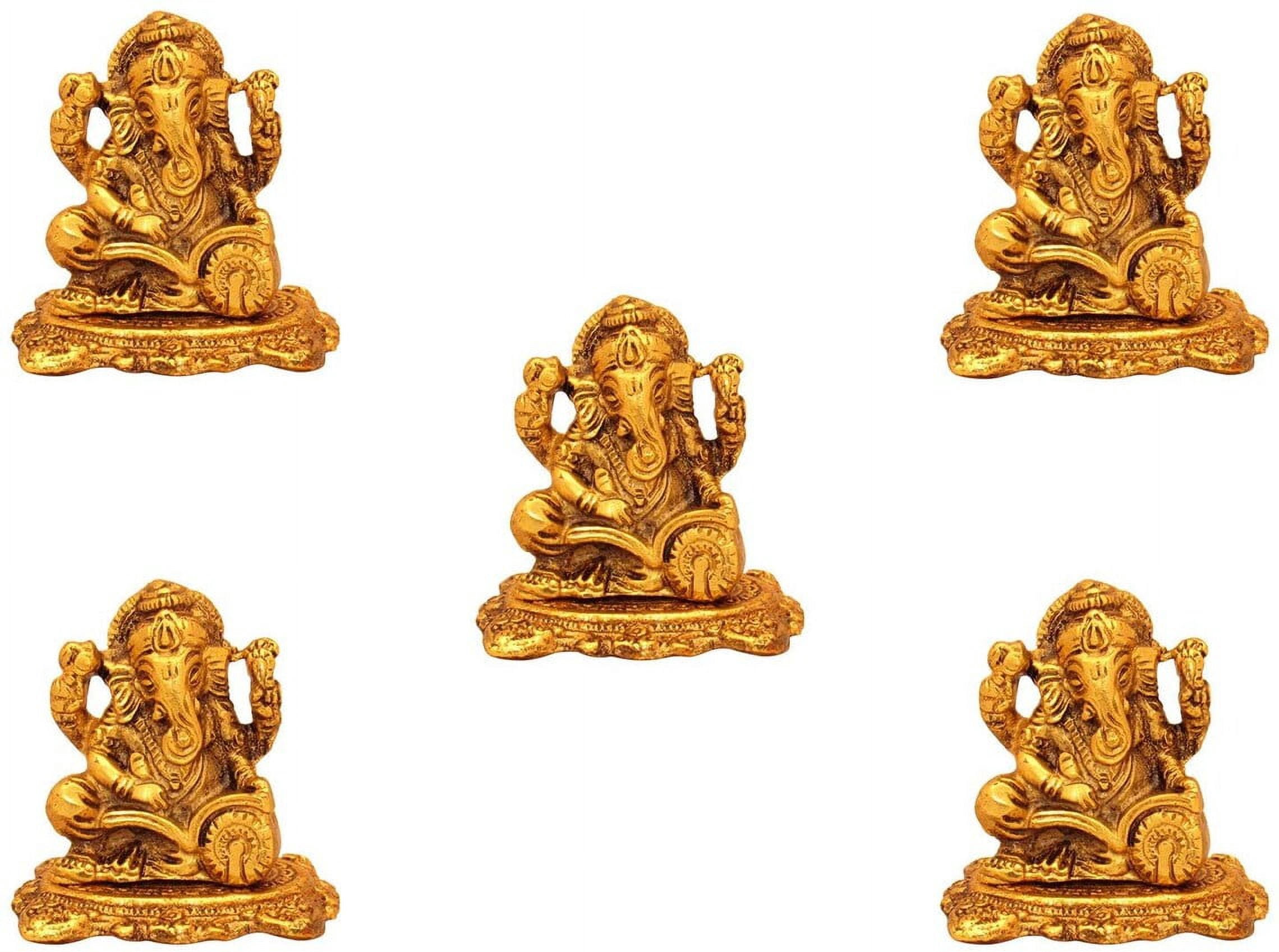 GoldGiftIdeas Oxidized Kavisha Ganesha Idol for Gift (Small), Ganesh ...
