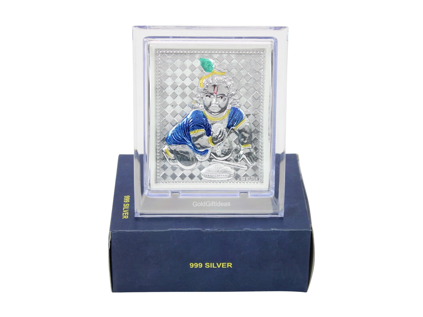 GoldGiftIdeas Pure Silver Bal Gopal Photo Frame for Gift (Laddu Gopal ...
