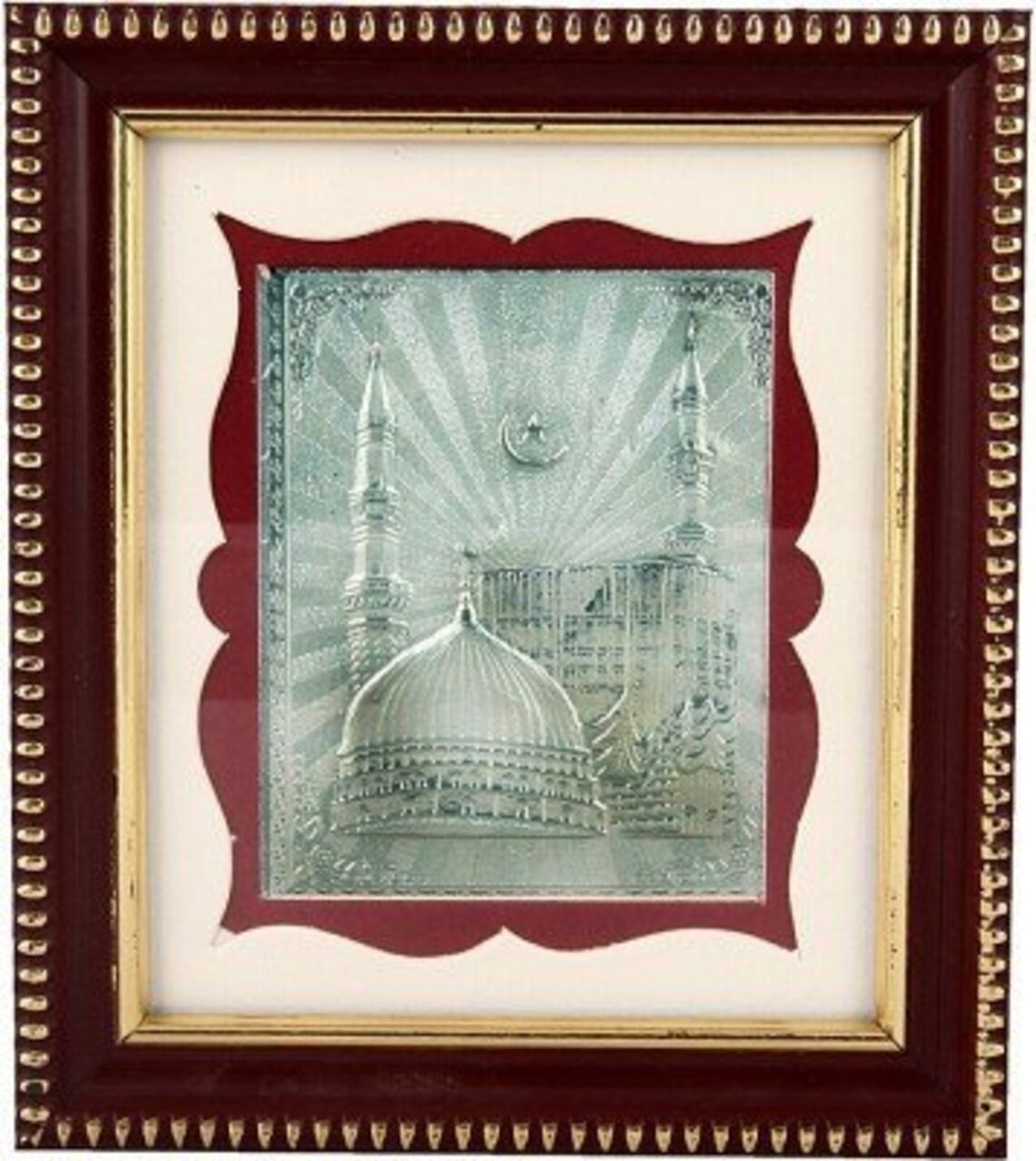 GoldGiftIdeas Pure Silver Holy Kaba Photo Frame for Home (Hajj Darshan ...