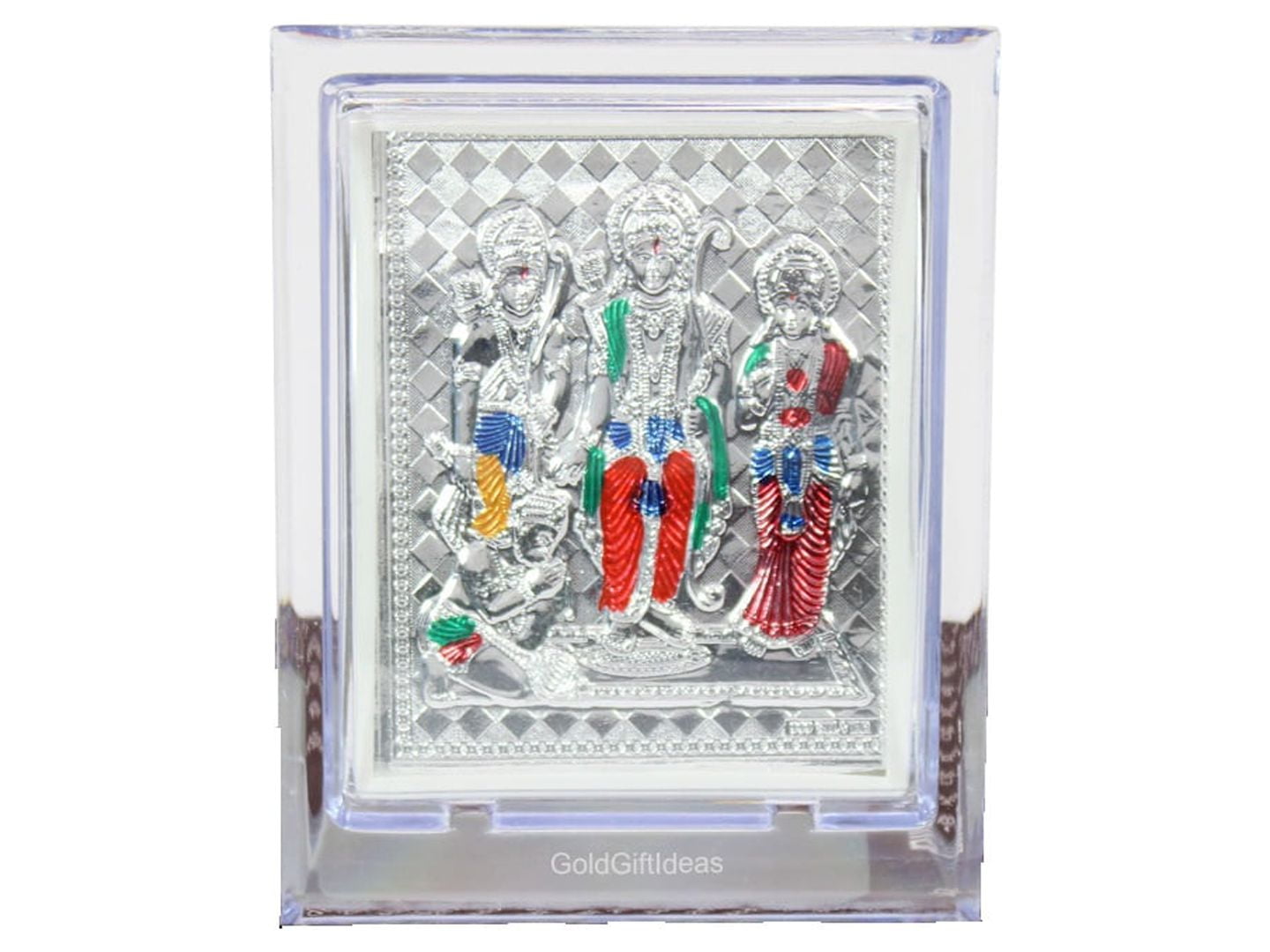GoldGiftIdeas Pure Silver Ram Darbar Photo Frame for Pooja, Return ...