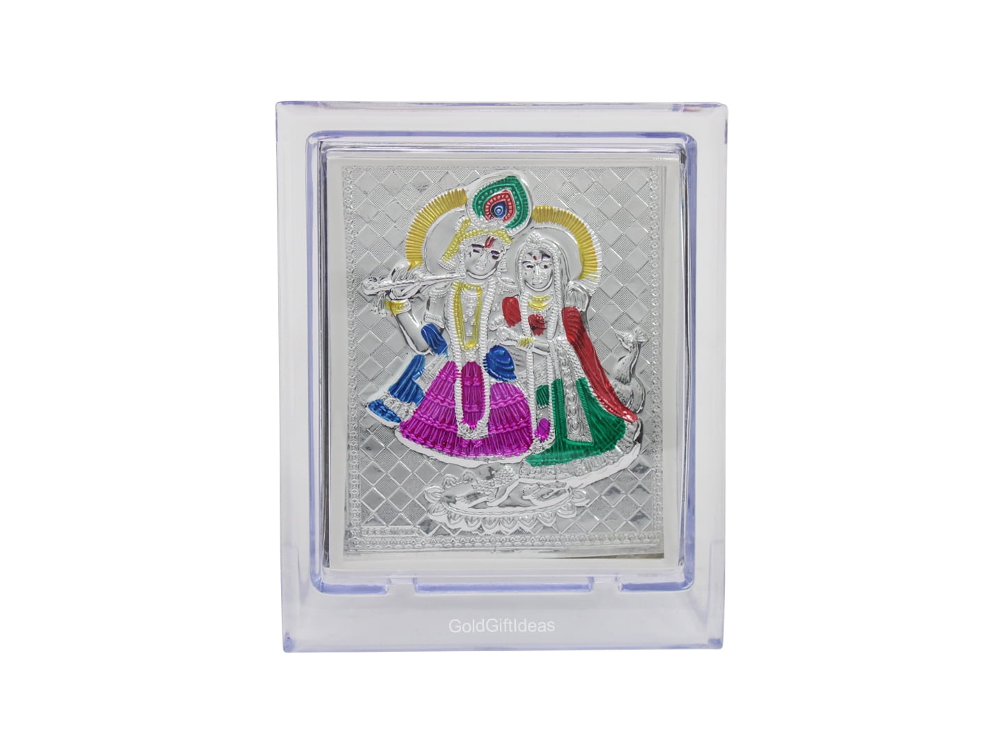 GoldGiftIdeas Silver Radhe Krishna Photo Frame for Gift, Silver Radha ...