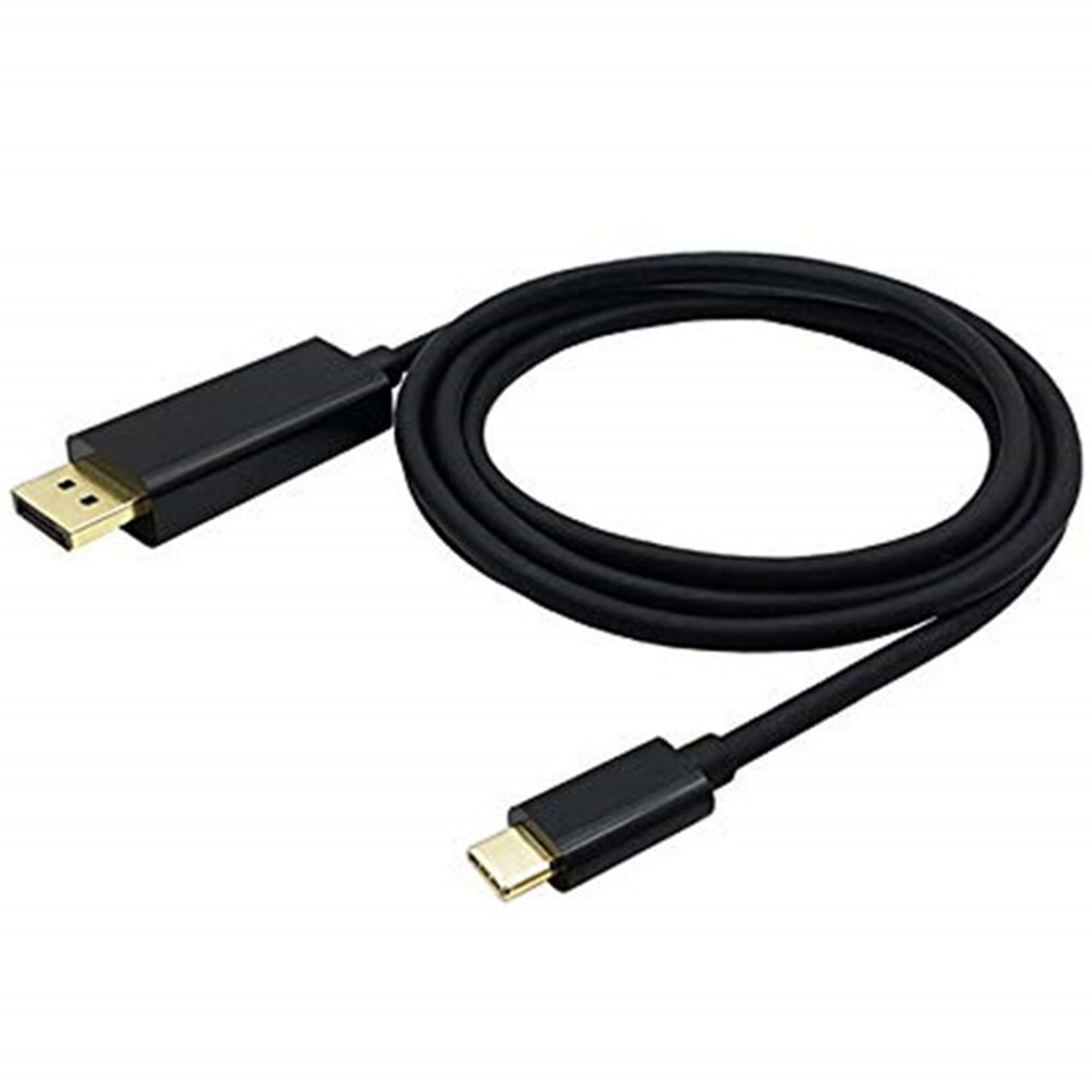 GoldHub 1 8M Type C to DP compatible Cable Supporting 4K 60Hz High Resolution Black PVC USB 3 1 ...