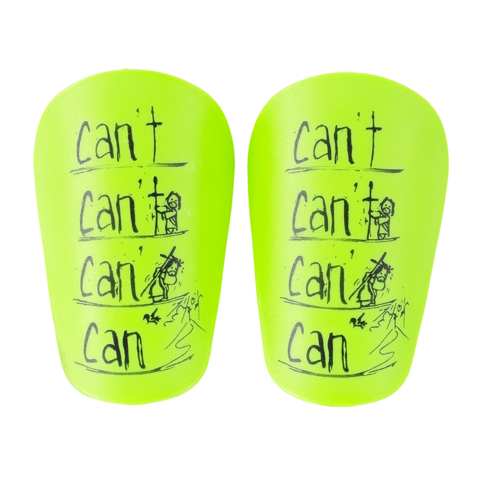 GoldHub 1 Pair Mini Soccer Shin Guards Letter Anti-slip Kids Teens ...