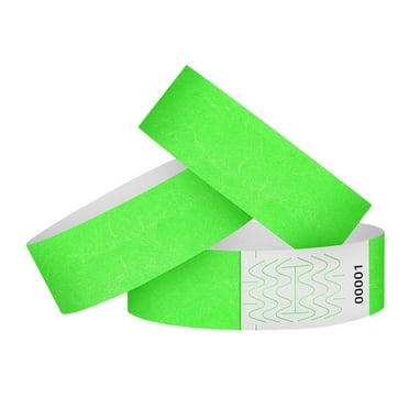 Rinhoo 100Pcs/set Waterproof Disposable Events Wristbands Non-woven ...