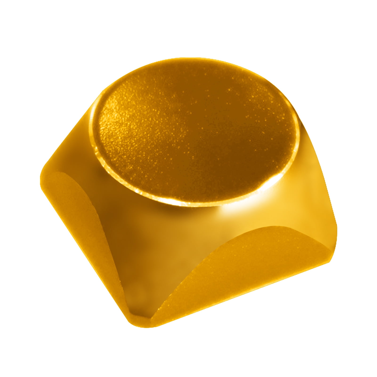 GoldHub 1Pc Key Cap Electroplated Ergonomic Design Metal Computer ...