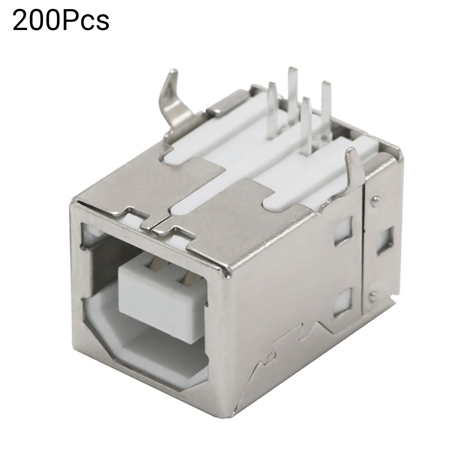 GoldHub 200Pcs PCB Connector Fire Retardant Right Angle Accessory USB B ...