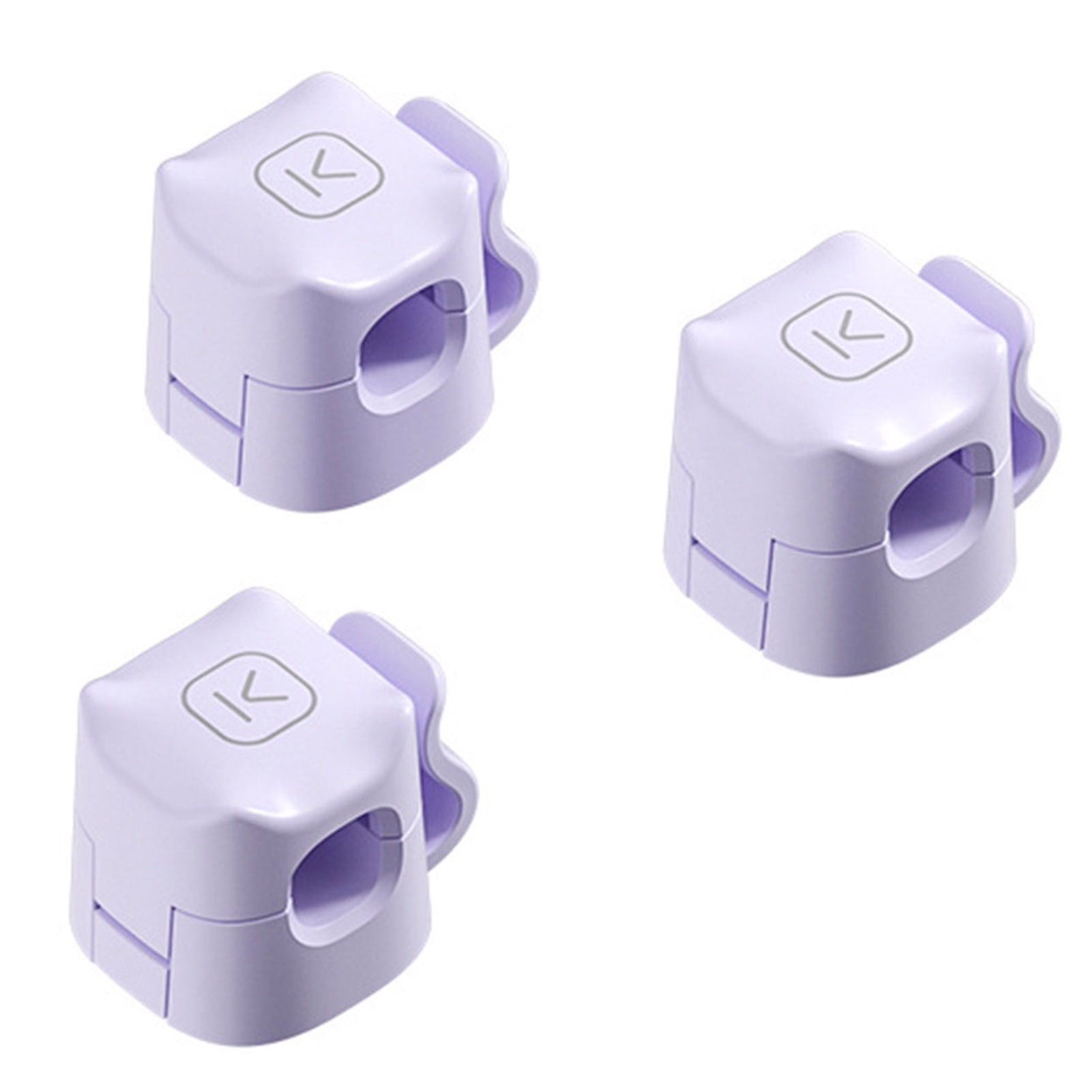 GoldHub 3Pcs Cable Clips for Desktop Self-Adhesive Adjustable Cord ...