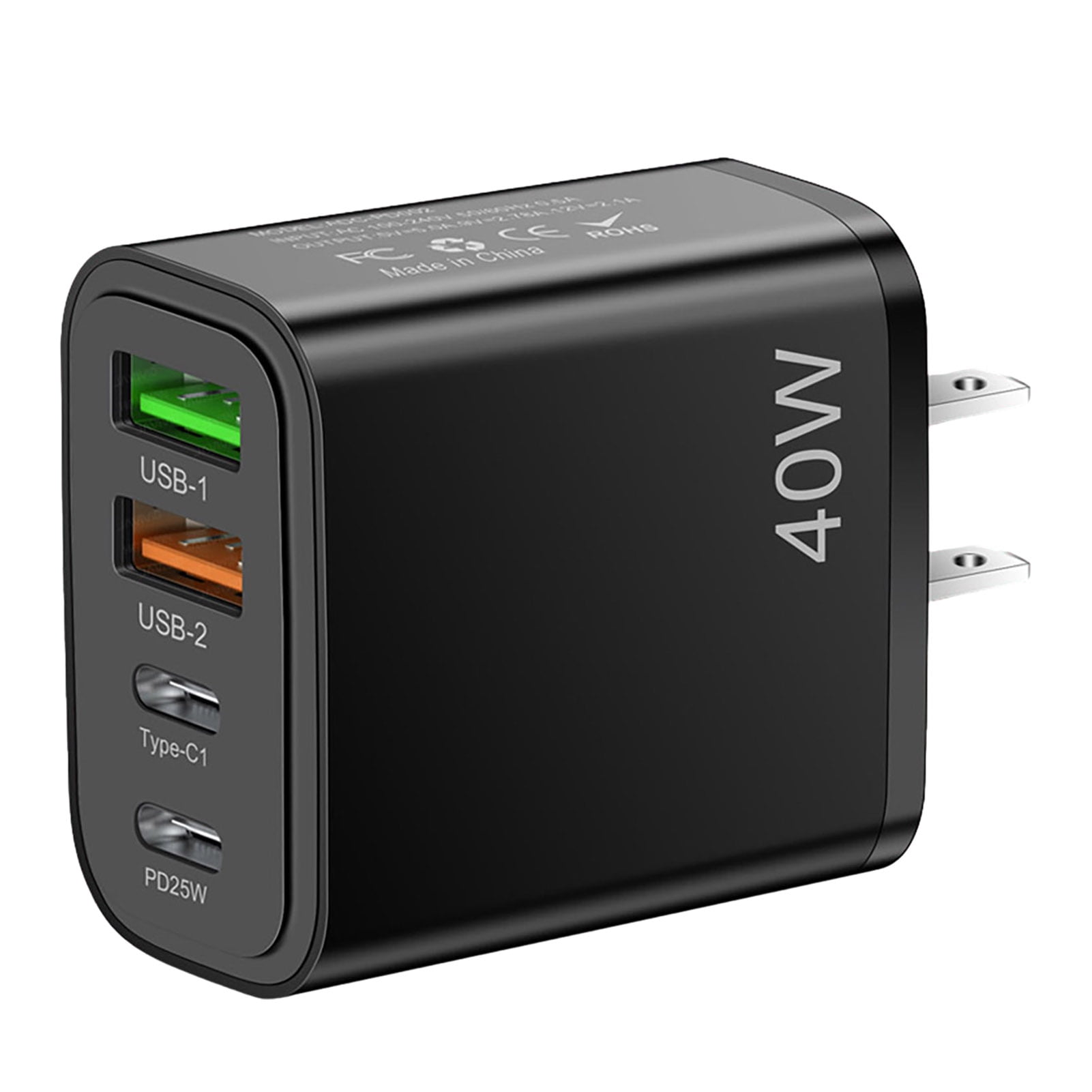 GoldHub 40W Phone Charger Head 2USB 2PD Fast Charging High Power ...