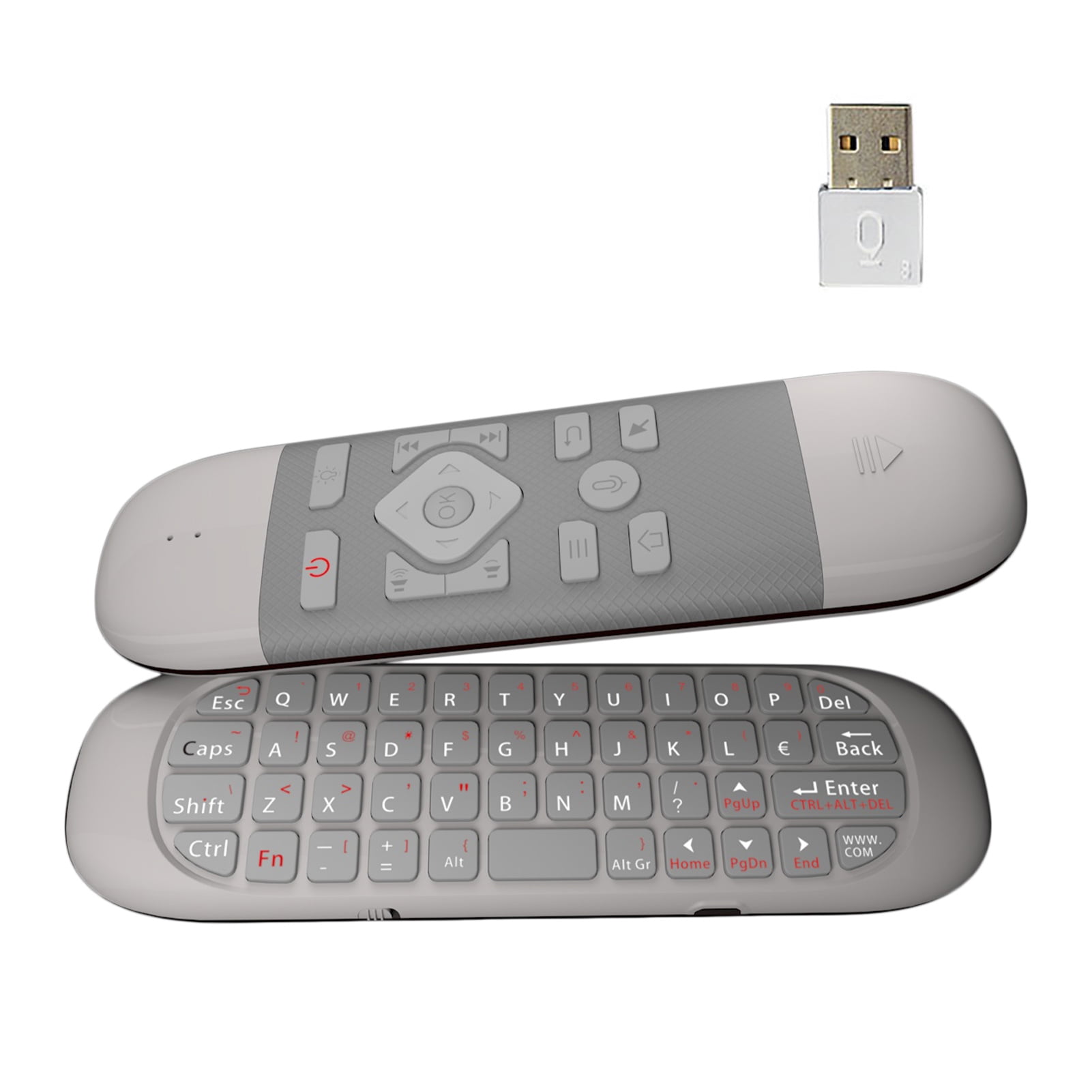 GoldHub A61 Wireless Keyboard Plug Play Double-sided Backlight ABS 2.4G ...