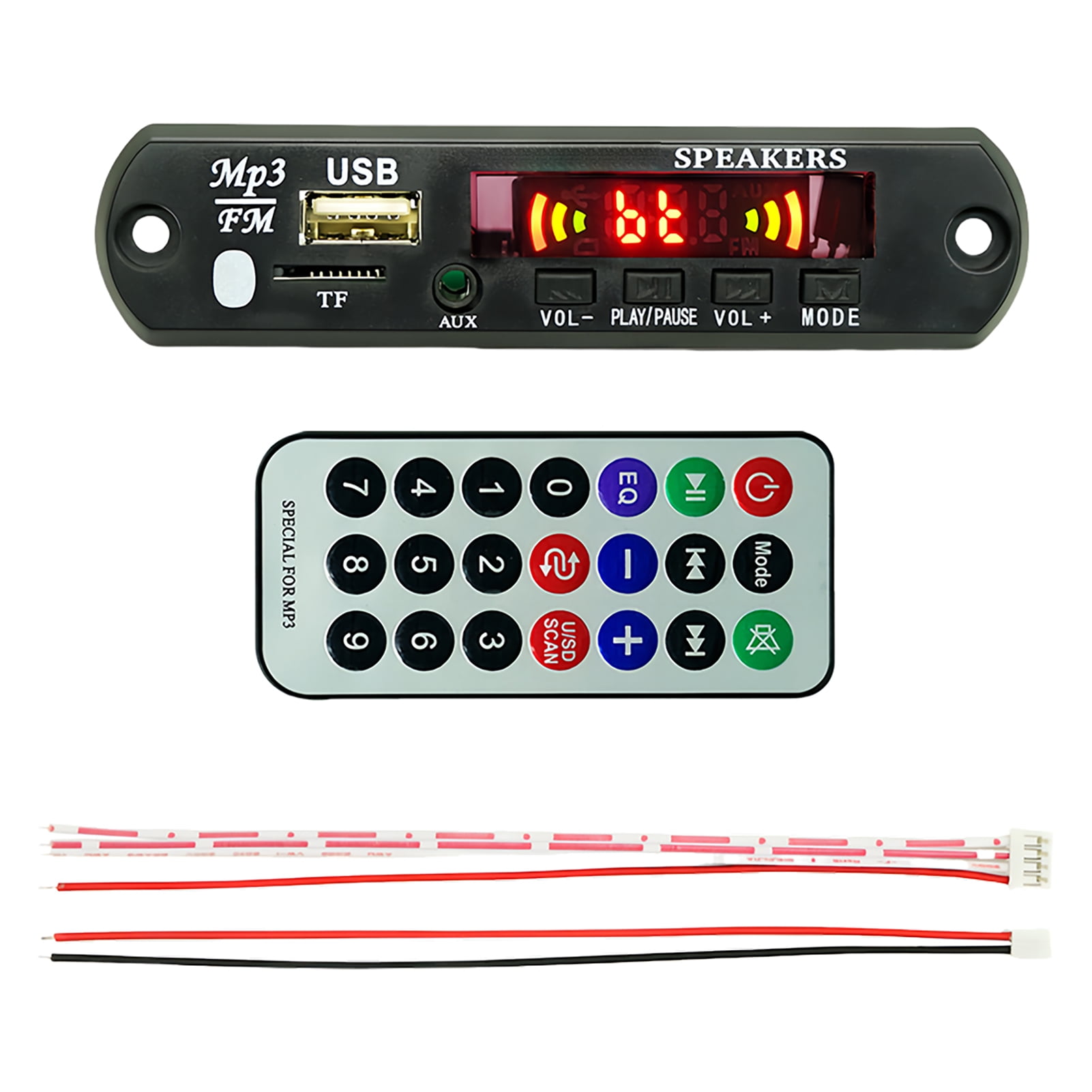 GoldHub Audio Module Bluetooth-compatible 5.0 MP3 WMA Decoder Board ...