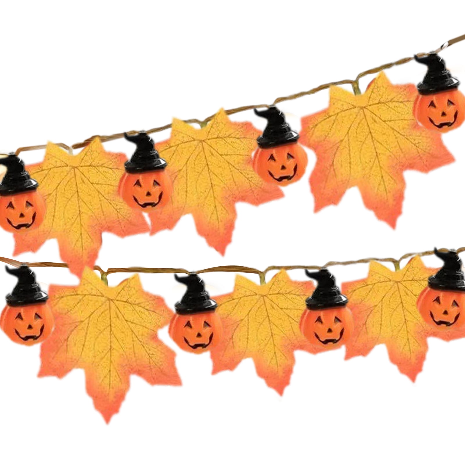 GoldHub Maple Leaf LED String Light Waterproof Battery-Powered Indoor ...