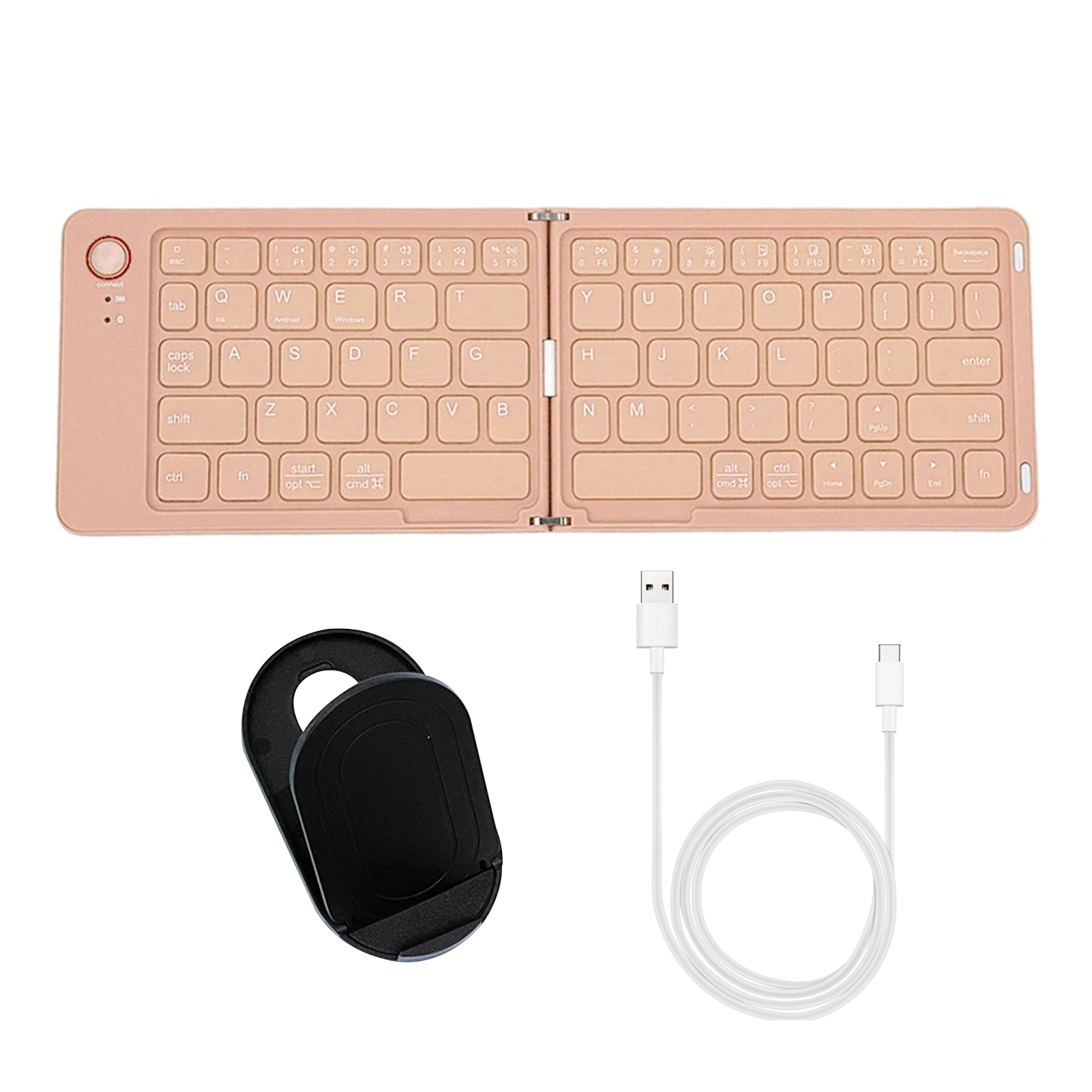 GoldHub Mini Bi-fold Wireless Keyboard Portable Laptop Tablet ...