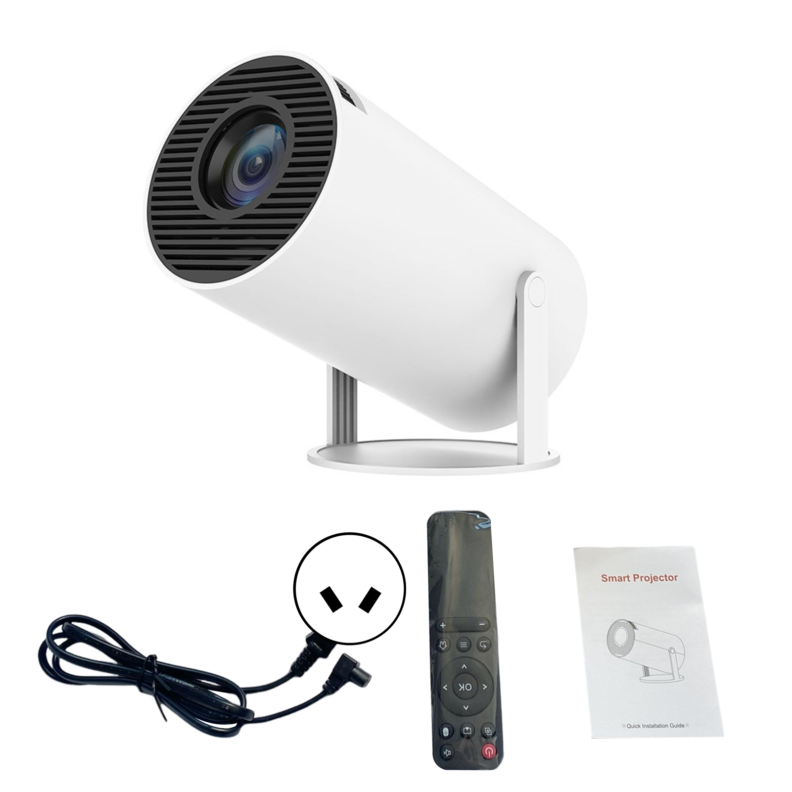 GoldHub Mini LED Projector 4K 180 Degrees Rotary Bluetooth-compatible ...