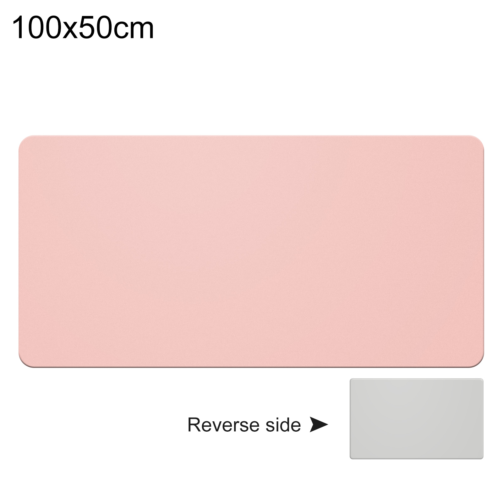 GoldHub Mouse Pad Two-sided Use Anti-slip Faux Leather Waterproof ...