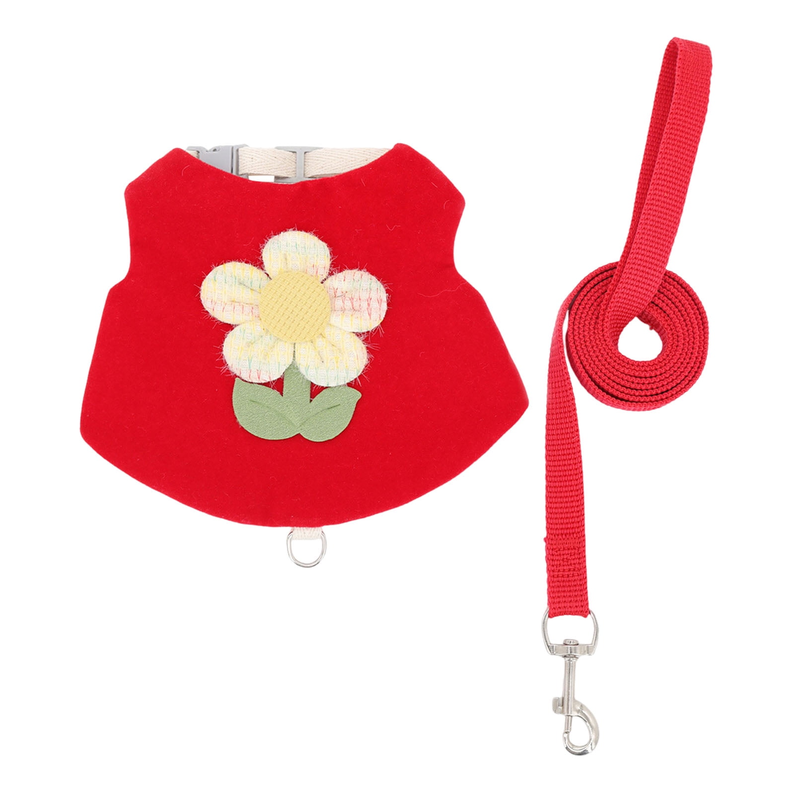 GoldHub Rabbit Flower Pattern Pet Harness with Adjustable Buckles Soft ...