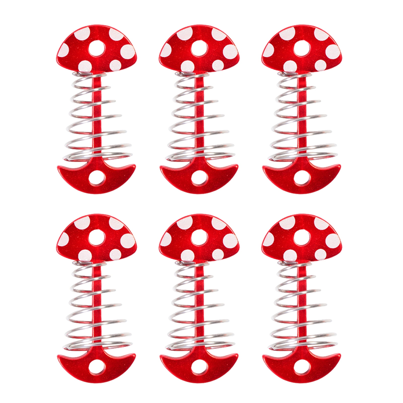 GoldHub Spring Tent Stakes Windproof Adjustable Compact Size Portable ...