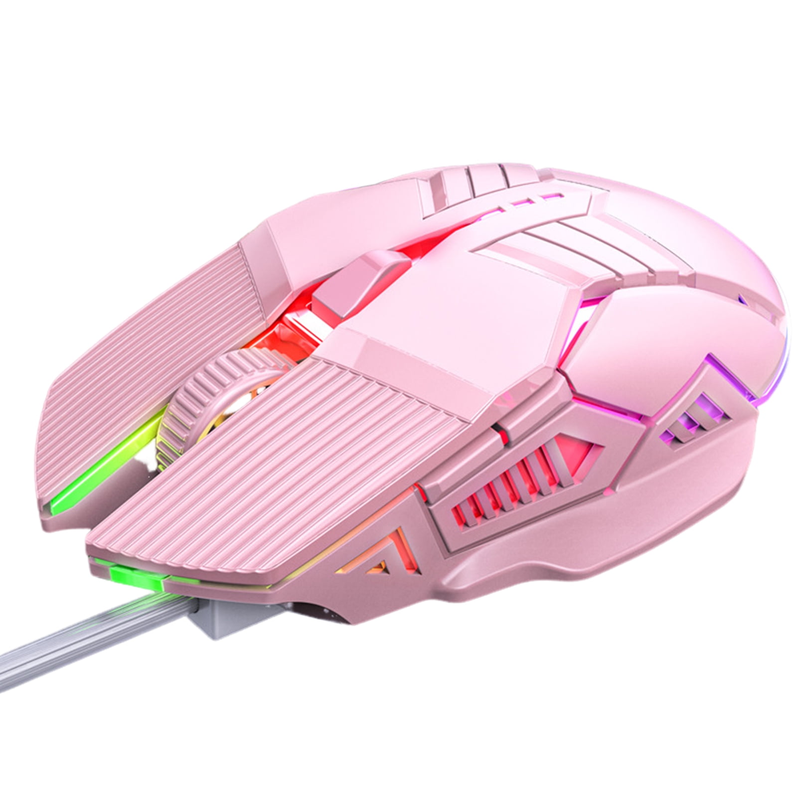 GoldHub USB Wired Mouse Cool Seven-Color Backlight Gaming Mouse 3200DPI ...